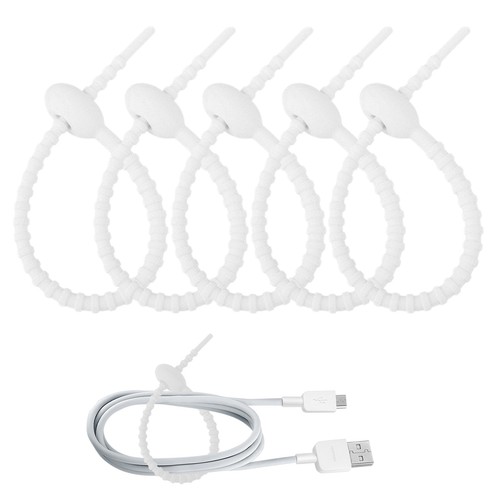 Silicone Zip Ties Silicone Bag Multi Purpose Elastic Charging Cable ...