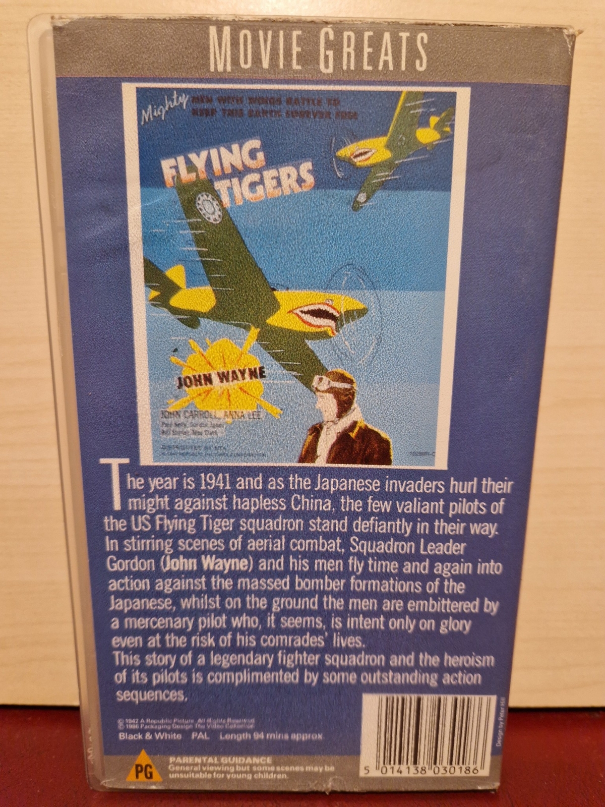 Flying Tigers - John Wayne - John Carroll - PAL VHS Video Tape (A53) | eBay UK