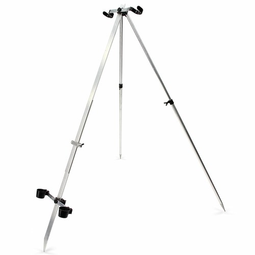 Beach Sea Fishing Tripod 2 Rod Tripod Telescopic Rod Stand System 110 ...