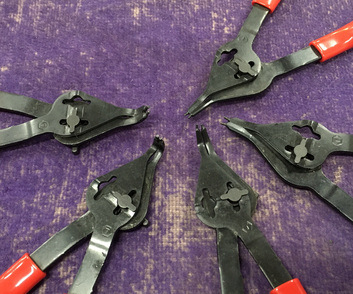 PROTO 360B 12-piece Convertible Retaining Ring Pliers Master Set USA ...