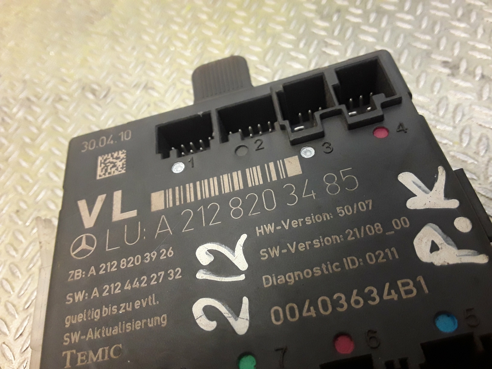 MERCEDES W212 Door Control Module Unit Front Left for E Class W212 ...