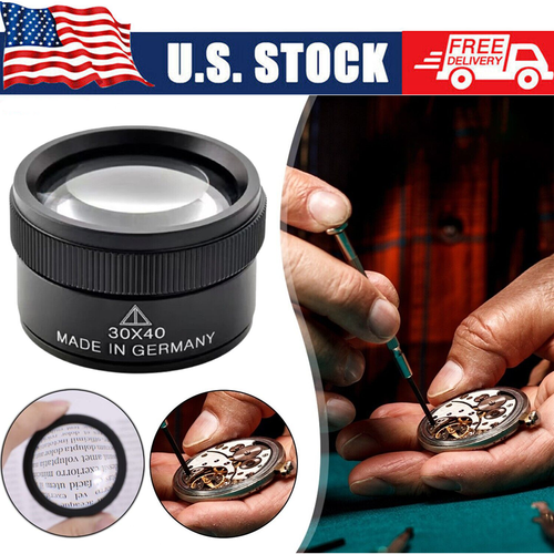 40x Magnifying Glass Eye Loupes Loop Optical Magnifier Jewelry Watch ...
