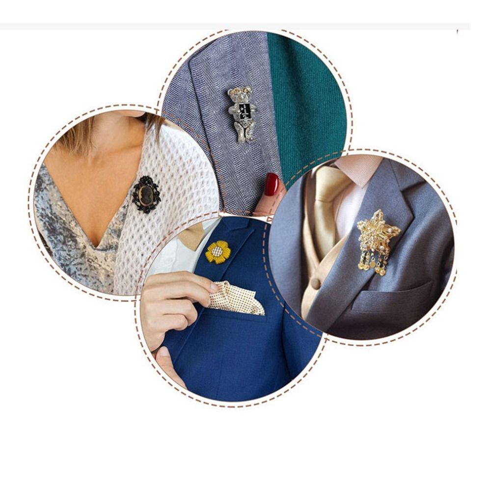 60pcs Unisex Pin Holder for Badge Universal Pin Cap Lapel Pins Backing ...