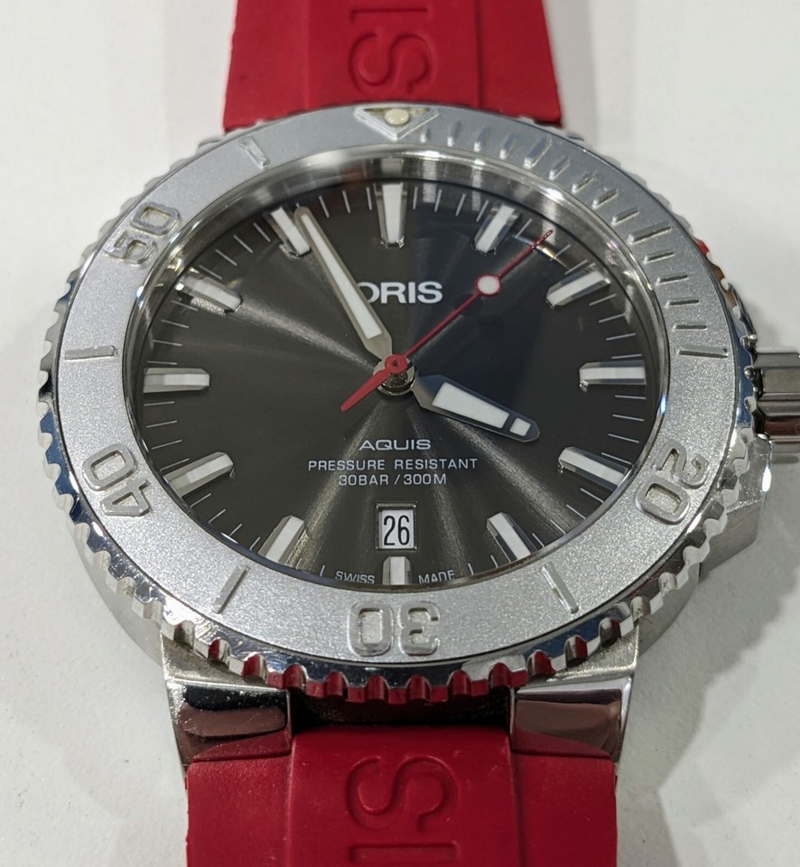 Oris Aquis Relief Gray 43.5mm Mens Watch | eBay