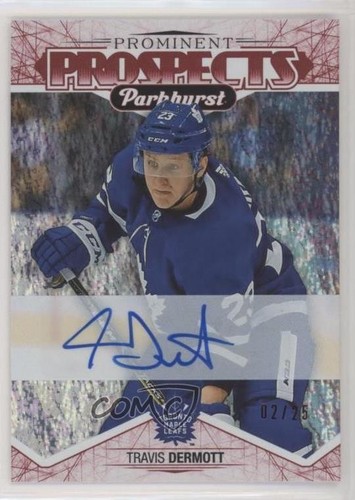 2018 Parkhurst Prominent Prospects Red /25 Travis Dermott #PP-12 Rookie ...