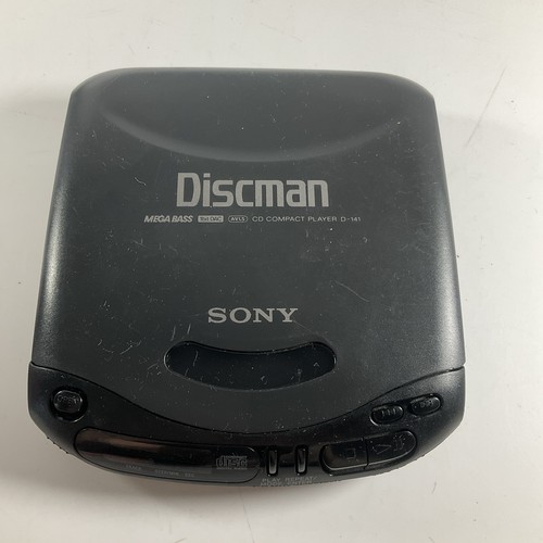 Sony Discman CD Compact Player D-141 Vintage Digital Audio Black ...