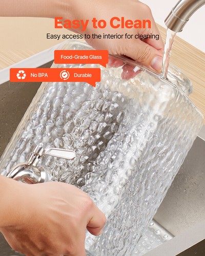 VEVOR Drink Dispenser 5.5L Beverage Dispenser for Parties Glass with ...