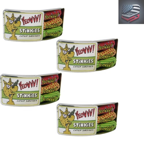 Stinkies Catnip Sardines - 4 Fun Toys for Cats, Ideal for Playtime and ...