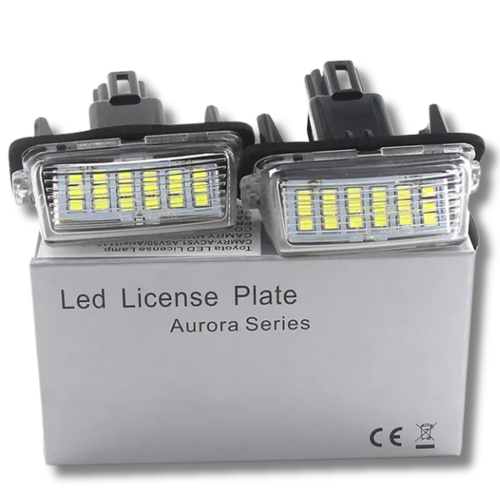 Toyota Yaris Number Plate Lights Set LED Ultra Bright White 20- License ...