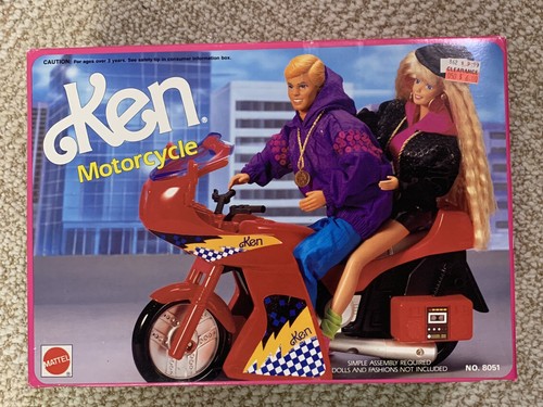 Rare! Vintage Barbie, Ken Motorcycle 8051 Mattel. sealed! Brand New | eBay