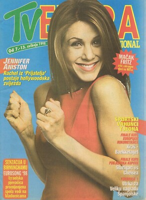 TV EXTRA May 1998 CROATIAN TV PROGRAM MAGAZINE cover JENNIFER ANISTON ...