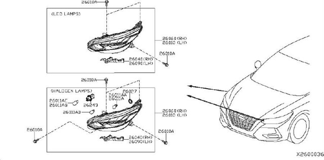 2020 - 2021 Nissan Sentra Passenger RH LED OEM Insurance Quality ...