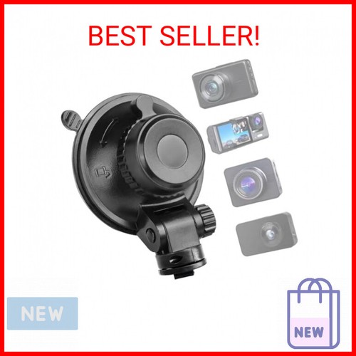 S503 Suction Cup Dash Cam Mount Holder (5th Gen) with 3pcs 360 Rotating ...