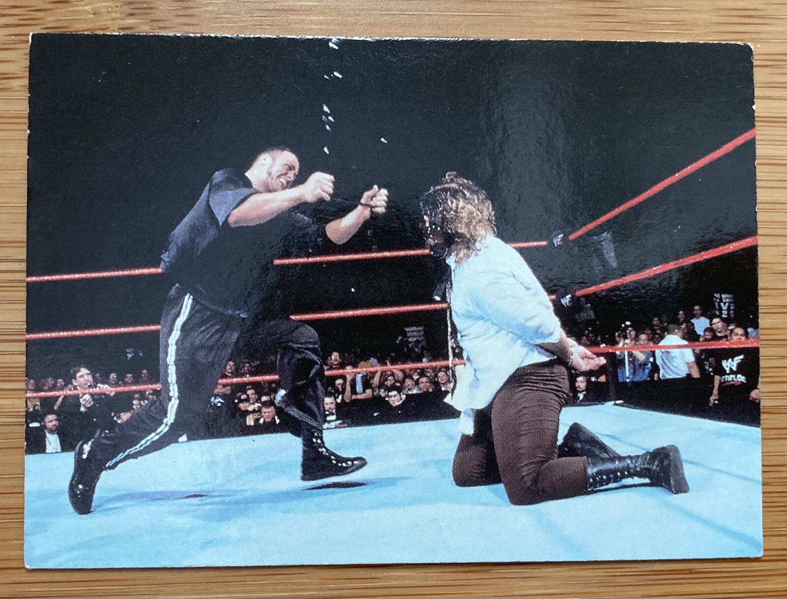 1999 Comic Images WWF SmackDown! Chromium - #58 The Rock, Mick Foley ...