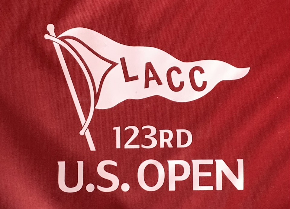 2023 US Open Flag LACC golf red silkscreen logo Los Angeles pga new | eBay