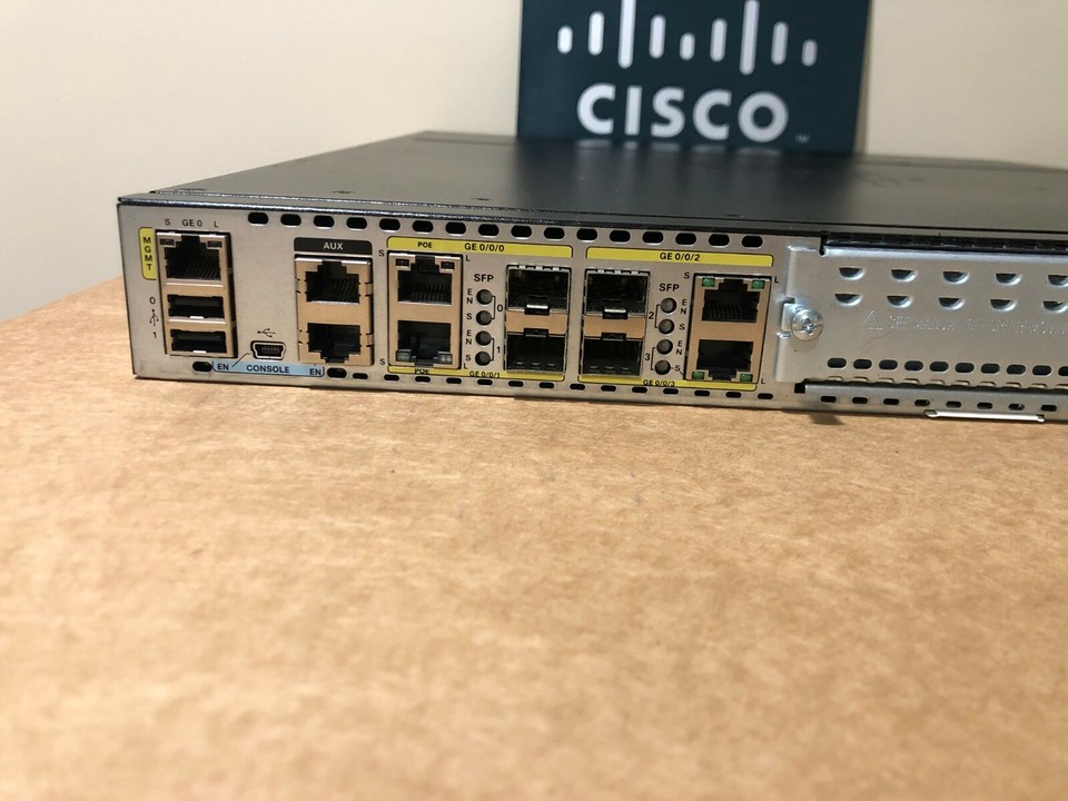 CISCO ISR4431/K9 4-Port GIGABIT INTEGRATED SERVICES ROUTER ISR4431 with ...