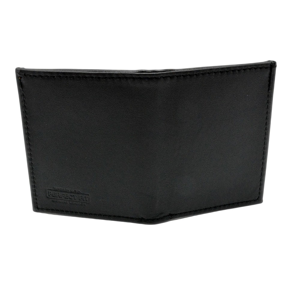 U S Army Medallion Mens Black Leather Bi Fold Billfold Wallet Military ...