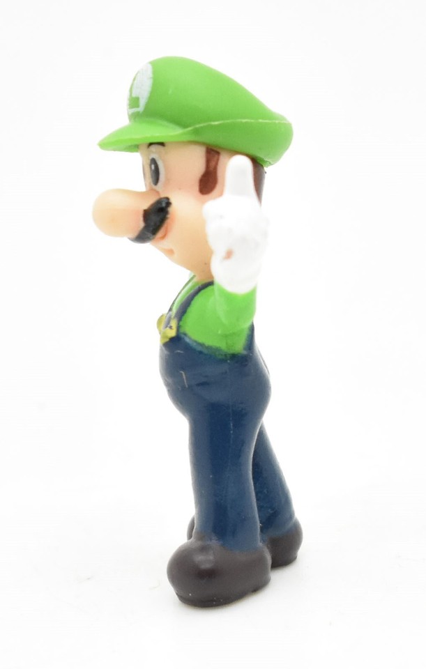 Super Mario Bros. Luigi Pointing Loose 1.5" Mini PVC Figure Nintendo | eBay