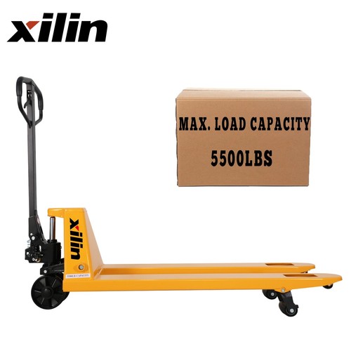 XILIN 21" Fork Width Hand Pallet Jack Truck 5500lbs Standard Manual ...
