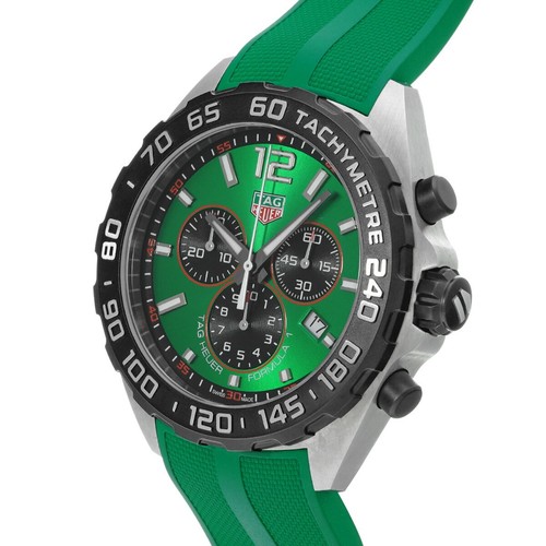 TAG HEUER WATCH FORMULA 1 QUARTZ CHRONOGRAPH CAZ101AP.FT8056 GREEN DIAL ...