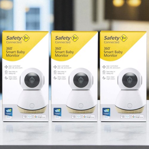 3x Safety 1st 360 Smart Baby Monitor Temperature Sensor App Controlled ...