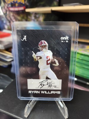 RYAN WILLIAMS 2025 Onit Gravity Alabama Silver Shimmer Auto SP /15 | eBay