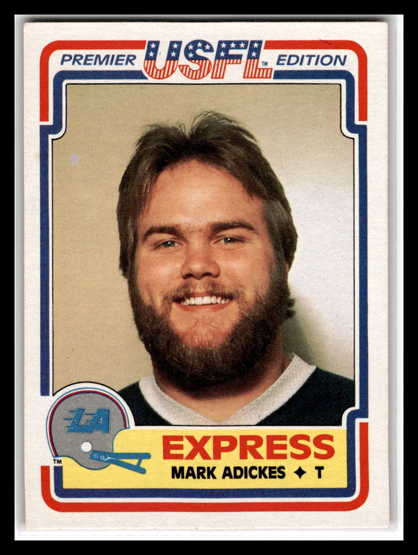 1984 Topps USFL #46 Mark Adickes New Orleans Breakers | eBay