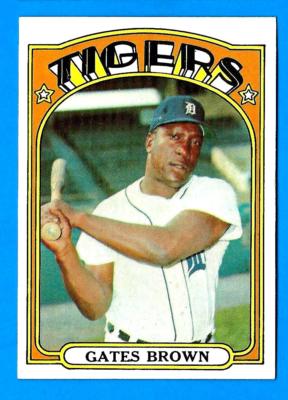 1972 Topps GATES BROWN (Detroit Tigers) # 187 (ex) | eBay