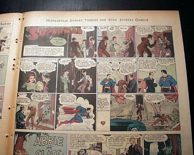 Superman Comic Strip Color