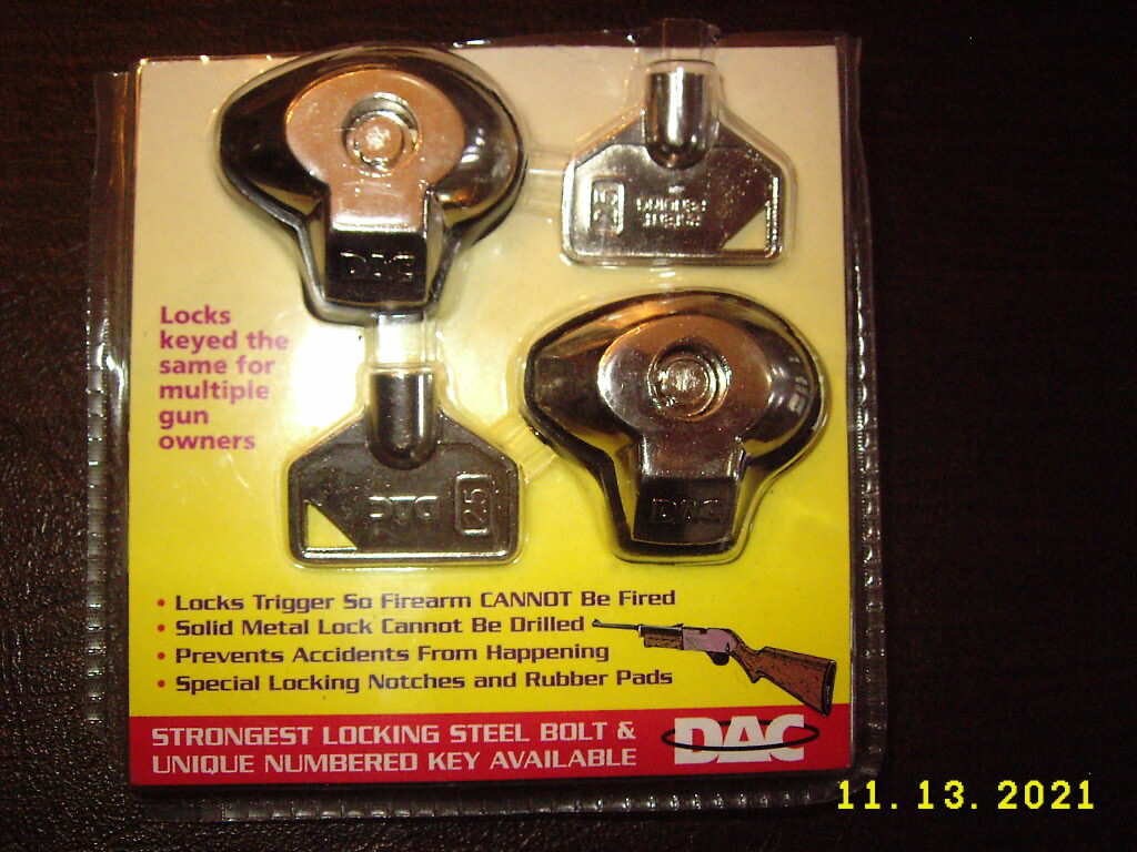 GUN LOCKS Metal Trigger Lock 2 Keys Gun Lock Rifle and Pistol Trigger ...