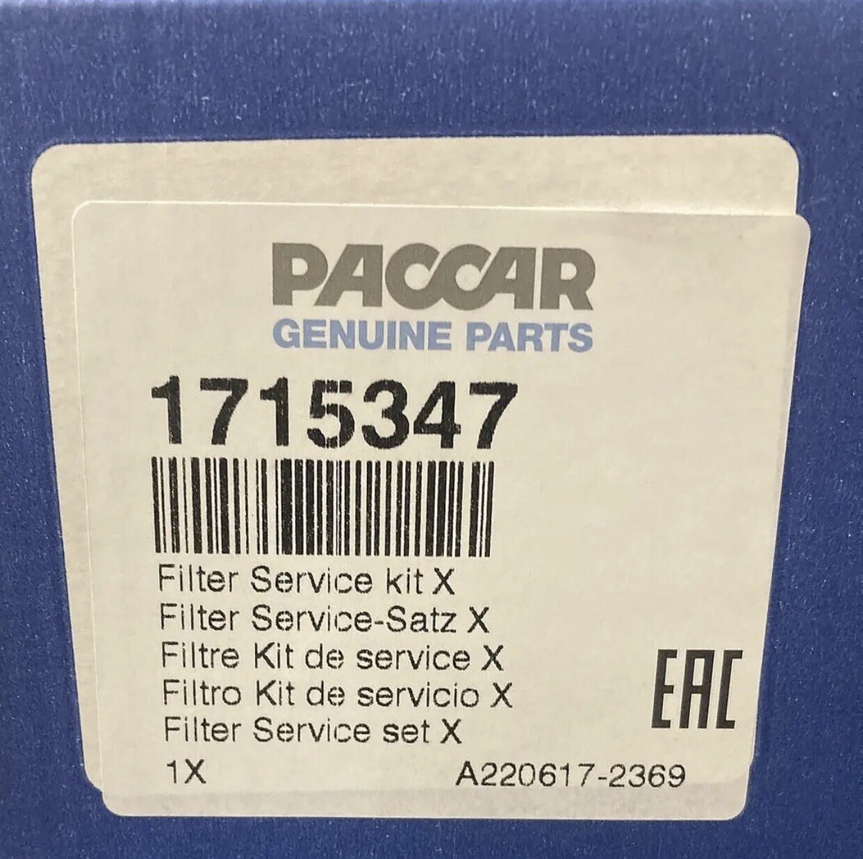 PACCAR 1928869 - Cross reference oil filters