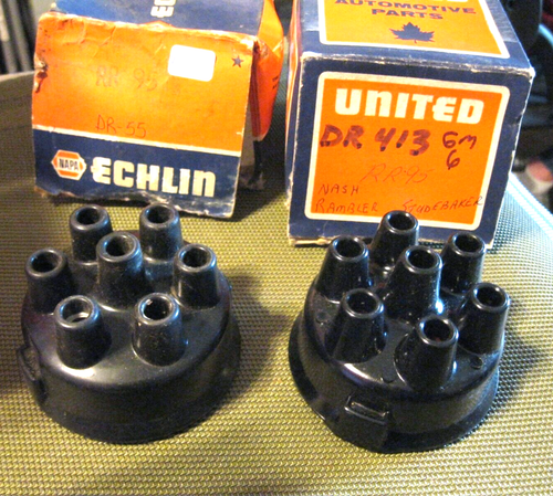 New 1929-1955 Chevy, IHC, Nash, Packard 6 distributor cap, lot of 2 ...
