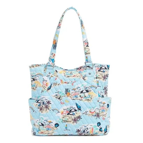 Vera Bradley LARGE Glenna Tote Shoulder Purse BEACH TREASURES Bag New ...