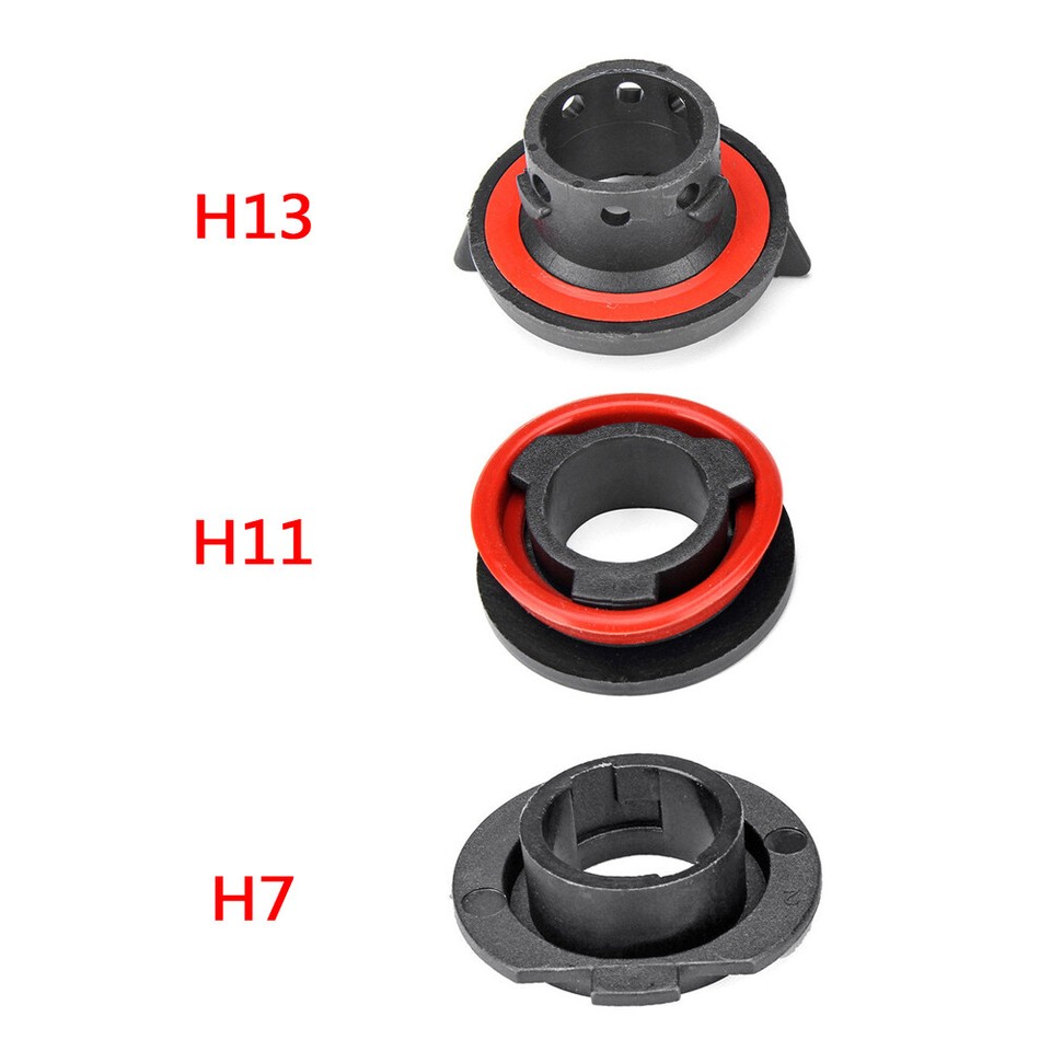 2* LED Headlight Bulb Base Adapter Socket Retainer 9004 9005 H13 H11 H7 ...