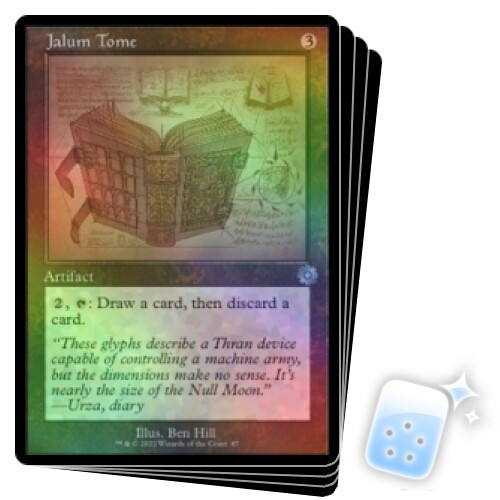 FOIL JALUM TOME (SCHEMATIC) X4 The Brothers' War Retro Artifacts Magic ...