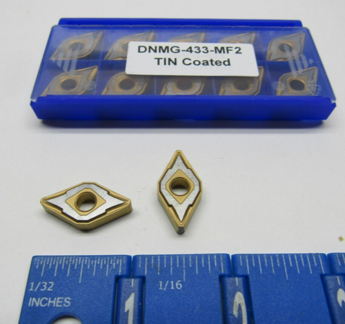 CARBIDE INSERTS DNMG-433-MF2 TIN COATED (10 PCS) NEW REPACKAGED | eBay