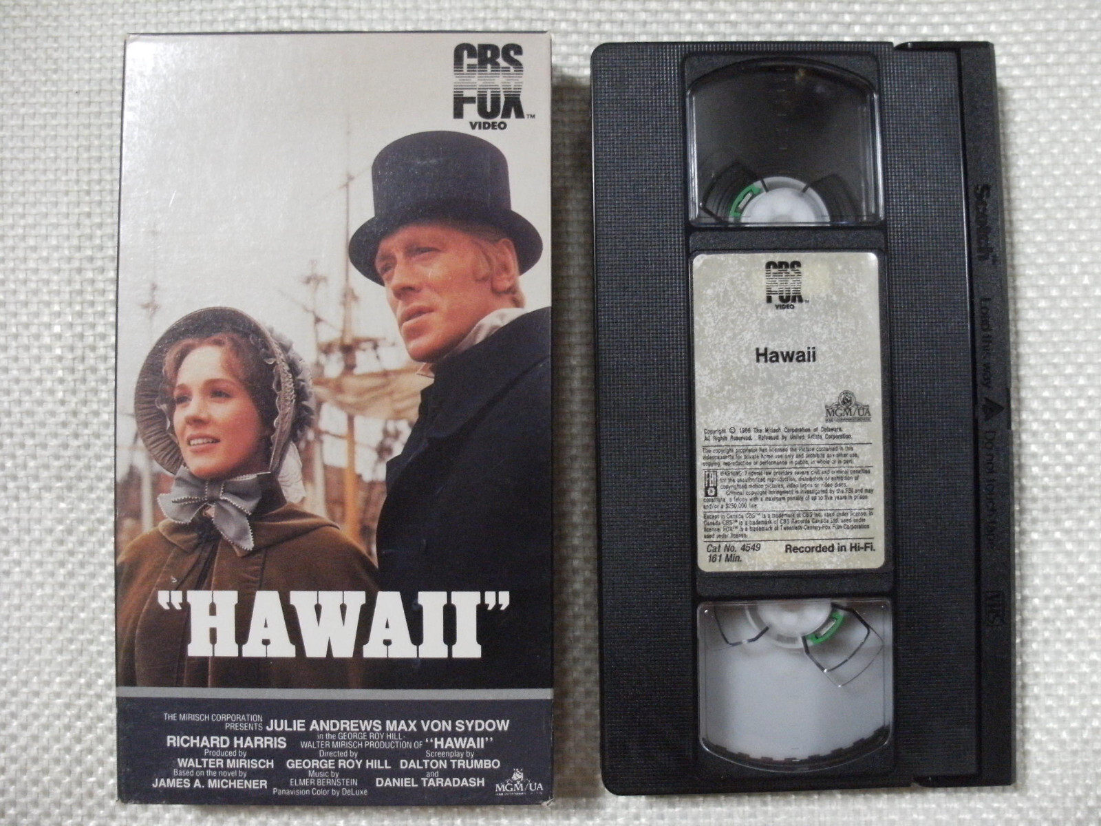 "Hawaii" 1966 VHS Julie Andrews Max Von Sydow Richard Harris | eBay