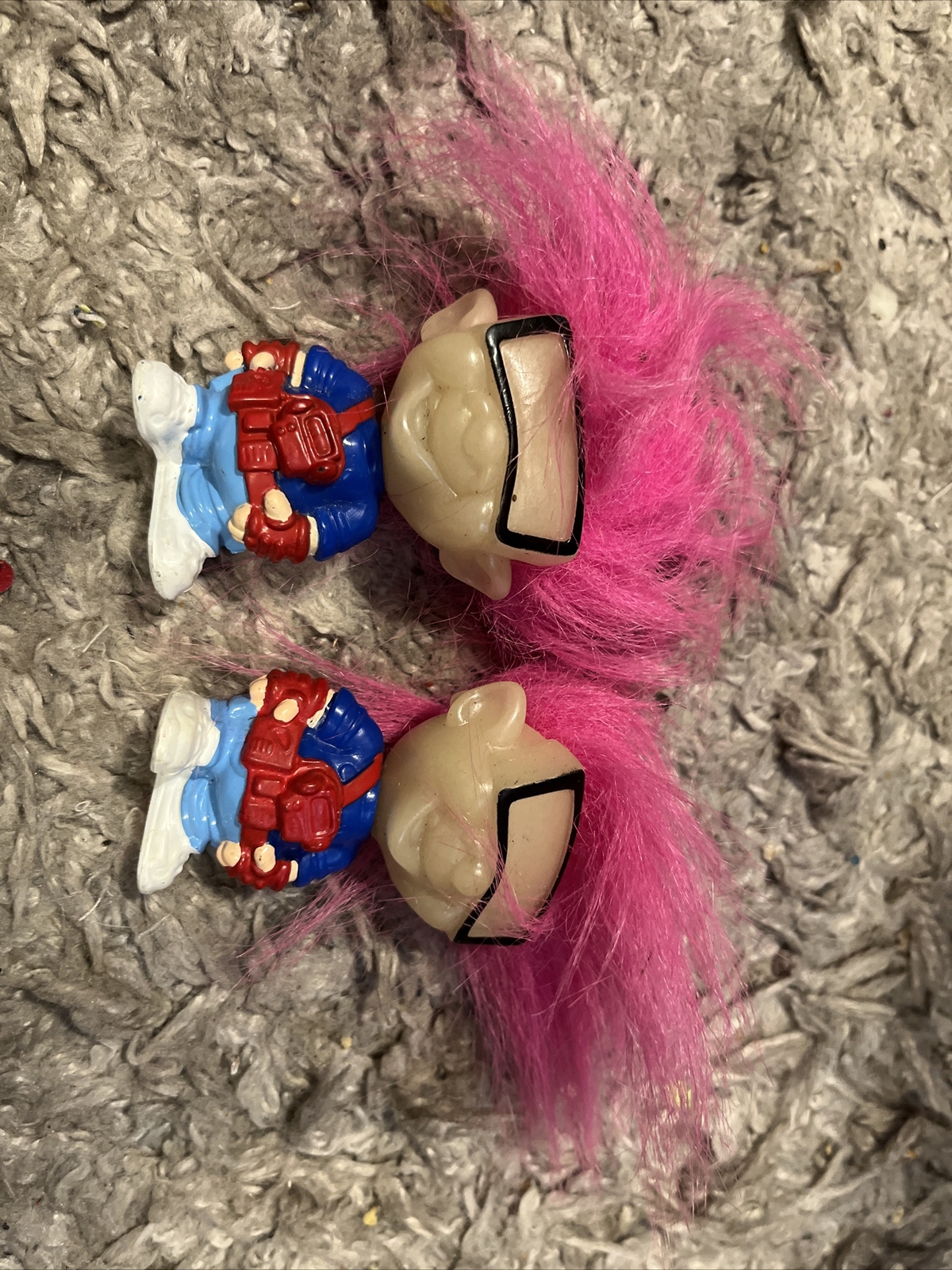 2 Vintage Burger King Glow in the Dark Trolls 1993 Dolls Figurines | eBay