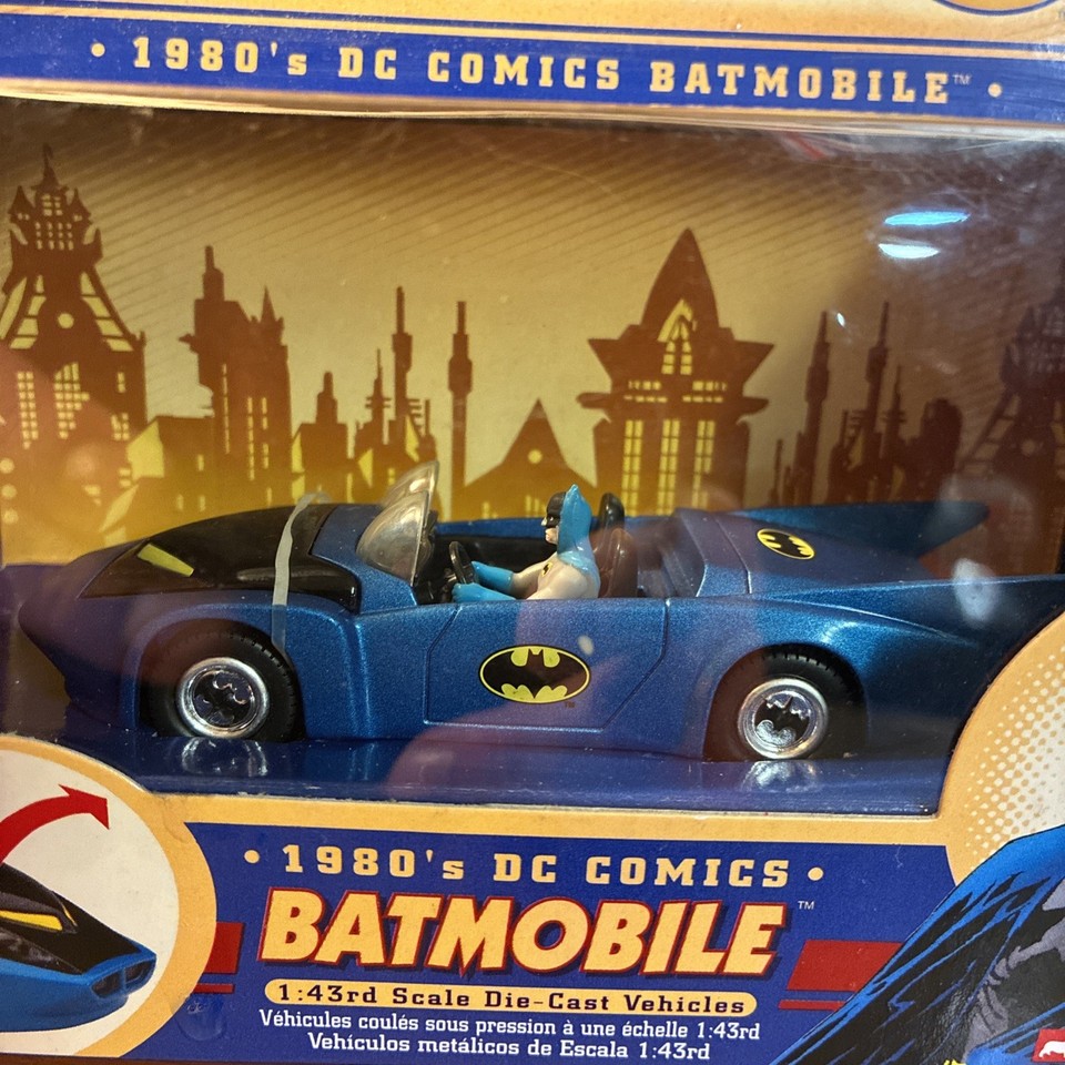 Batman Dc Comics Batmobile Ex Shop Display Blue Batmobile 2004 | eBay