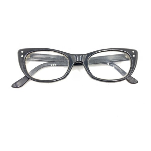 Poco Vintage Retro Black Cat Eye Eyeglasses Frames 135 USA Deisgner ...