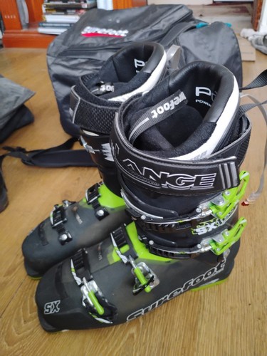 Lange Surefoot SX 120 Mens Alpine Ski Boots PON Black/Green US-11/28.5 ...