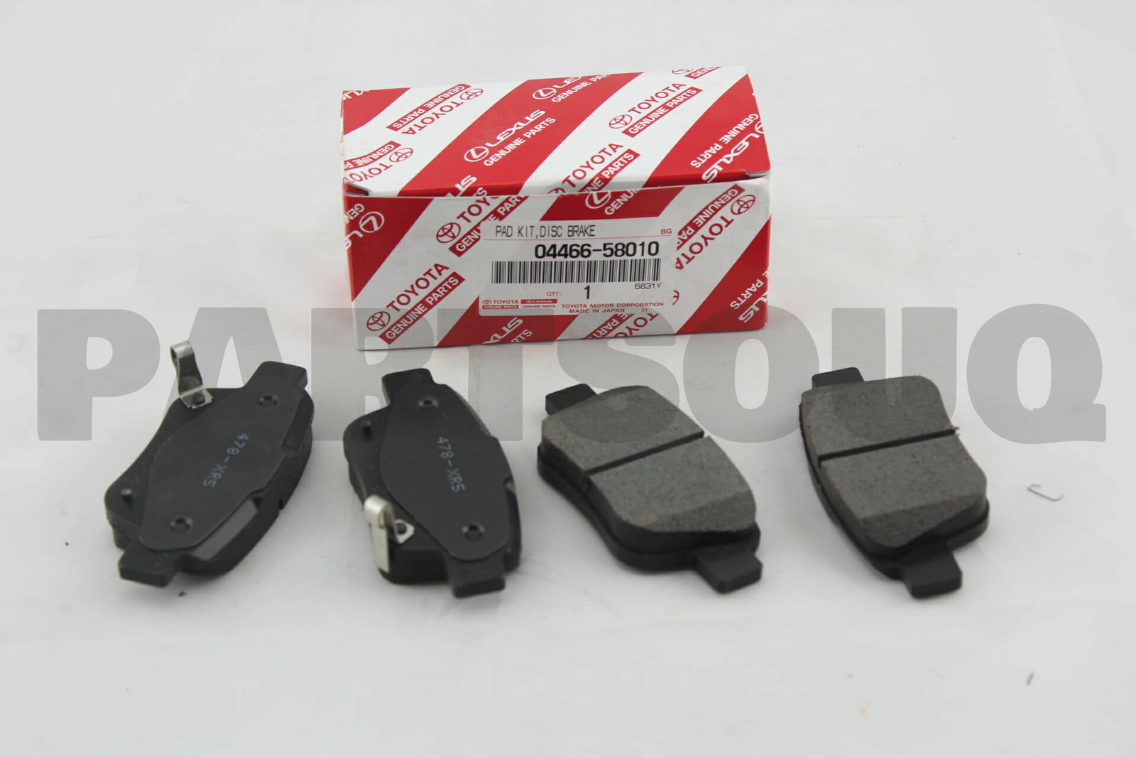 0446658010 Genuine Toyota PAD KIT, DISC BRAKE, REAR 04466-58010 | eBay