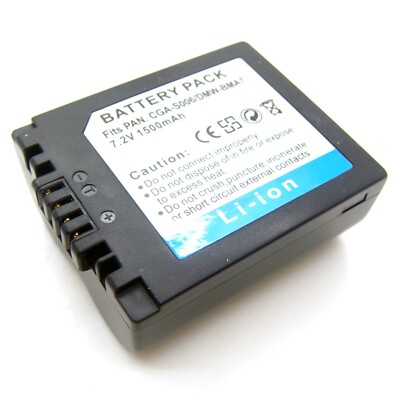 Battery For PANASONIC CGR-S006E CGR-S006E/1B DMW-BMA7 DE-A44 DE-994 DE ...