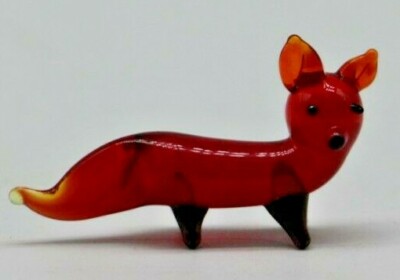 Miniature Glass Fox Figure - By Ganz (Set of 6) | eBay
