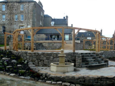 Photo 6x4 The new community garden in Tain. Tain/NH7881 Fountain and ...