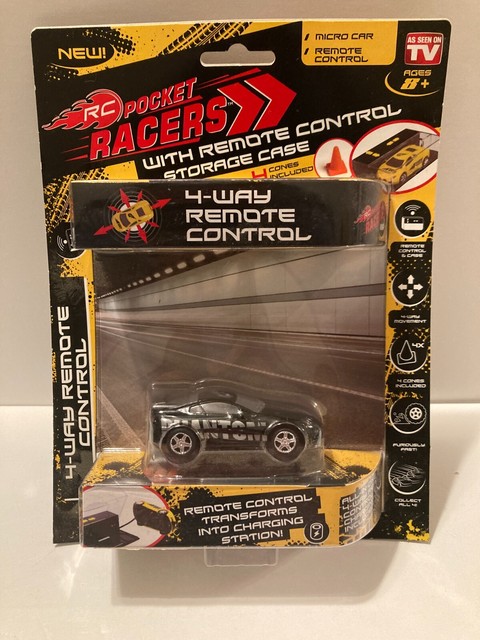 As Seen on TV RC Pocket Racers Remote Controlled Micro Race Car - Black ...