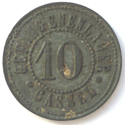 Token coin, Prisoner of War Camp Cassel at 10 Pf. (Art.3850) | eBay UK