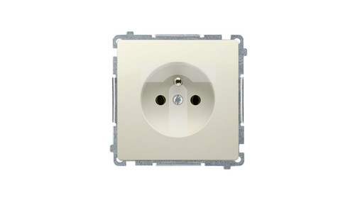 Simon Basic Single plug socket with grounding 16A 250V with shutters ...