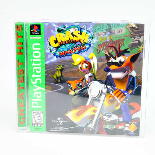 Crash Bandicoot Warped PS1 Sony PlayStation 1 Greatest Hits CIB Great ...
