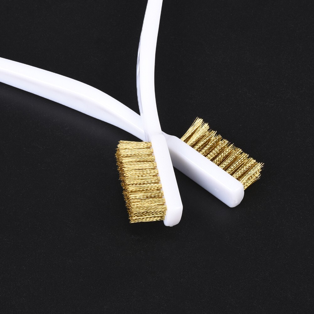 Convenient Plastic Handle Cleaner Tool with Copper Wire Brush 2pcs Set ...